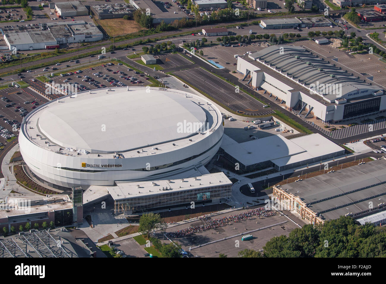 The Centre Videotron arena is pictured in Quebec City in the first day ...