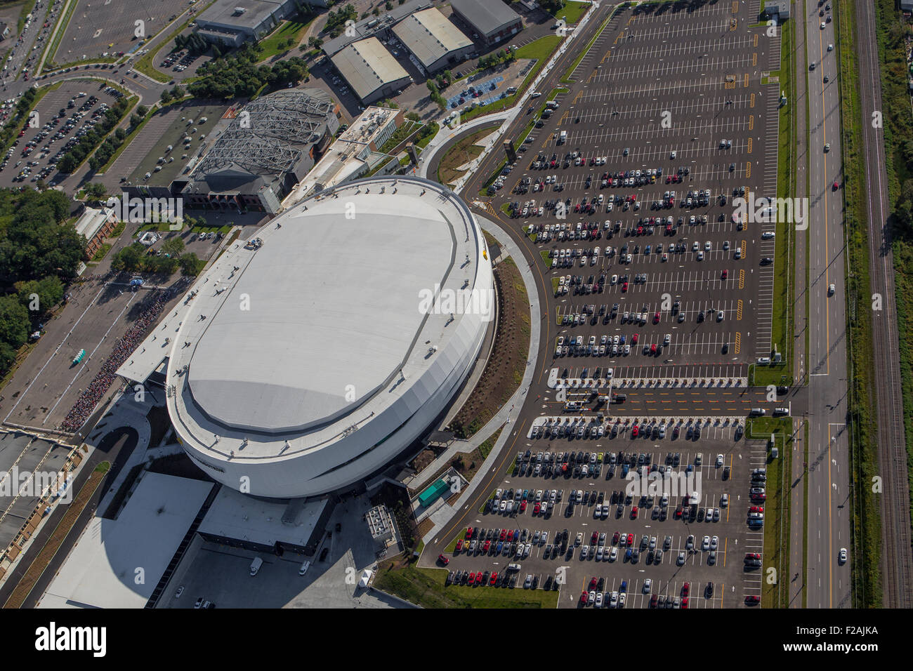 The Centre Videotron arena is pictured in Quebec City in the first day ...