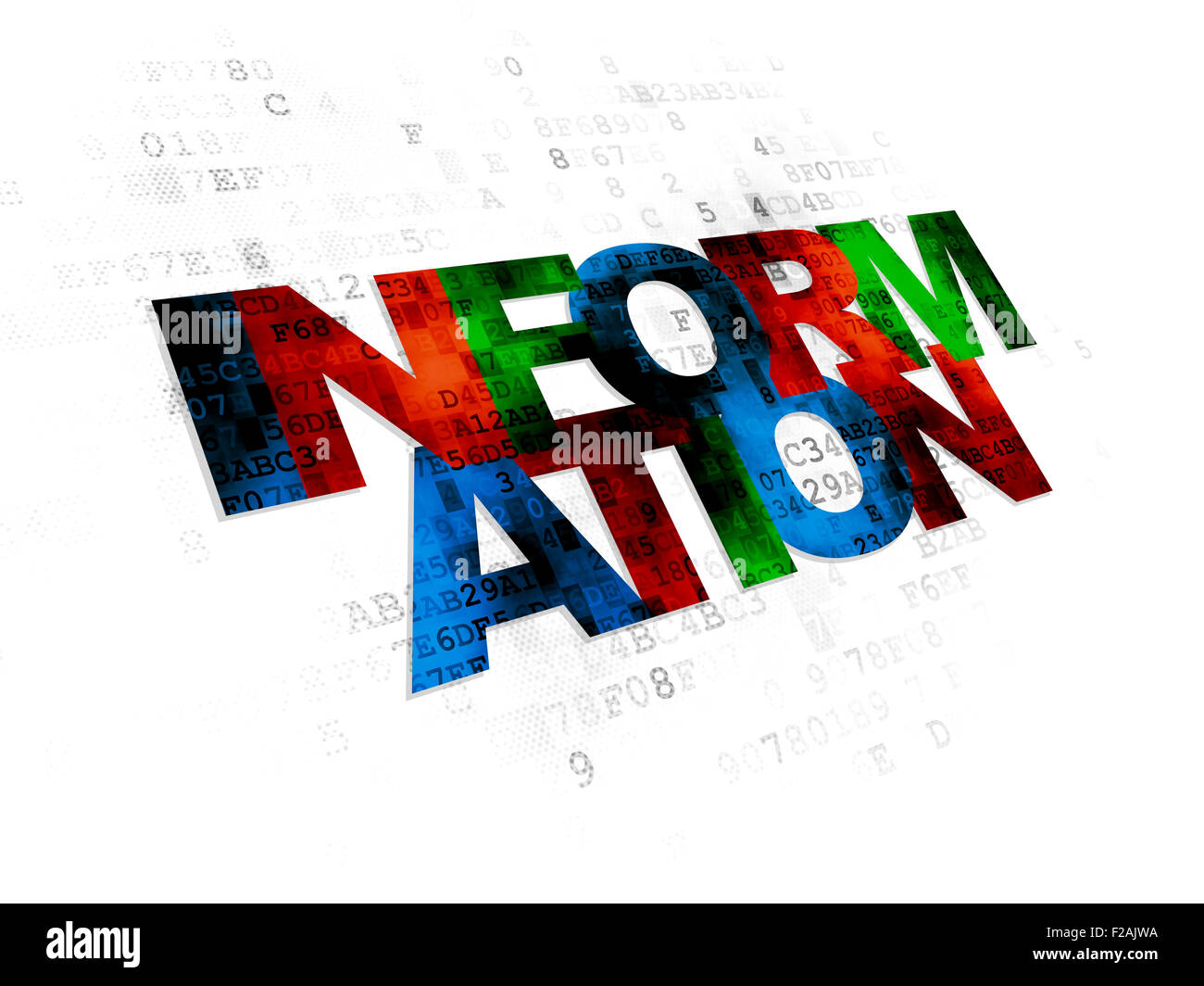 Information concept: Information on Digital background Stock Photo - Alamy