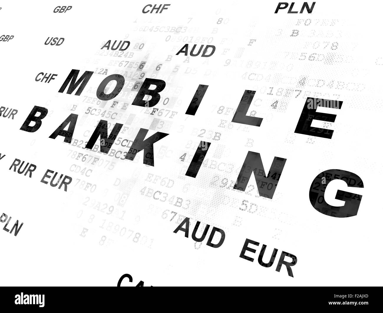 Exchange concept on mobile Black and White Stock Photos & Images - Alamy