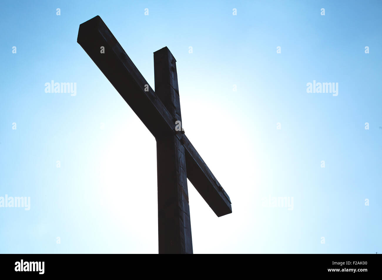 cross in italy old ancian wood and traditional texture Stock Photo - Alamy