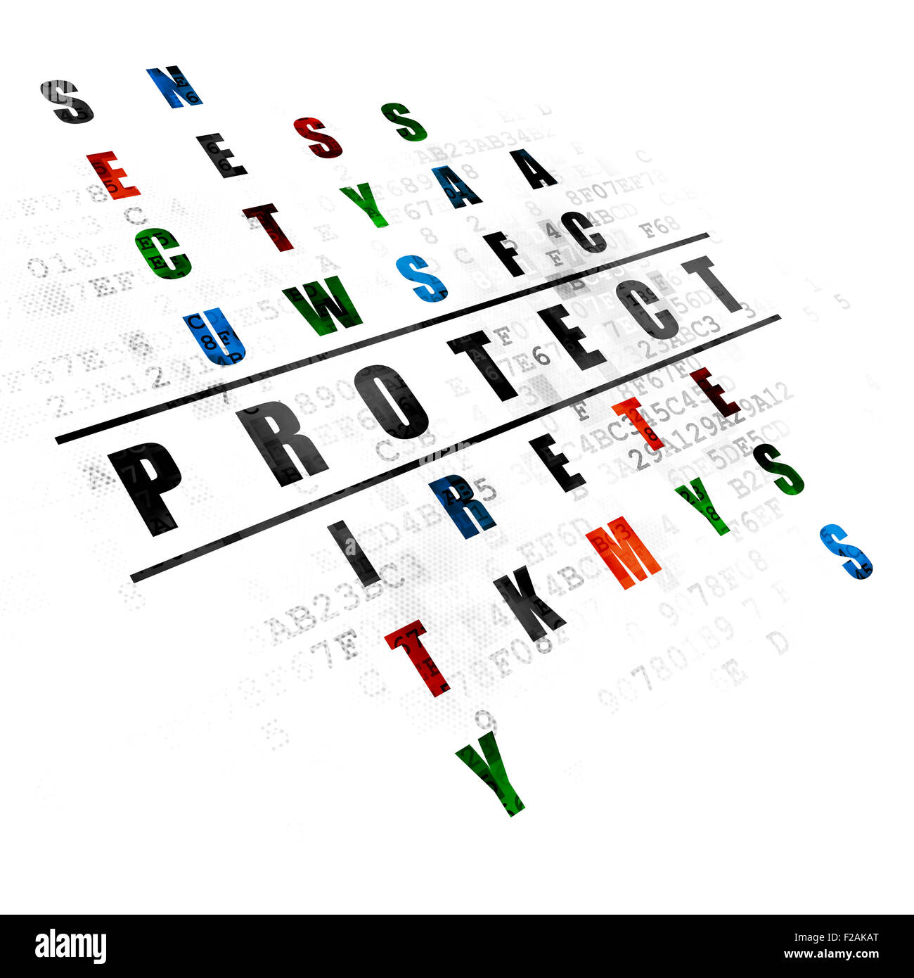 Security concept: word Protect in solving Crossword Puzzle Stock Photo ...