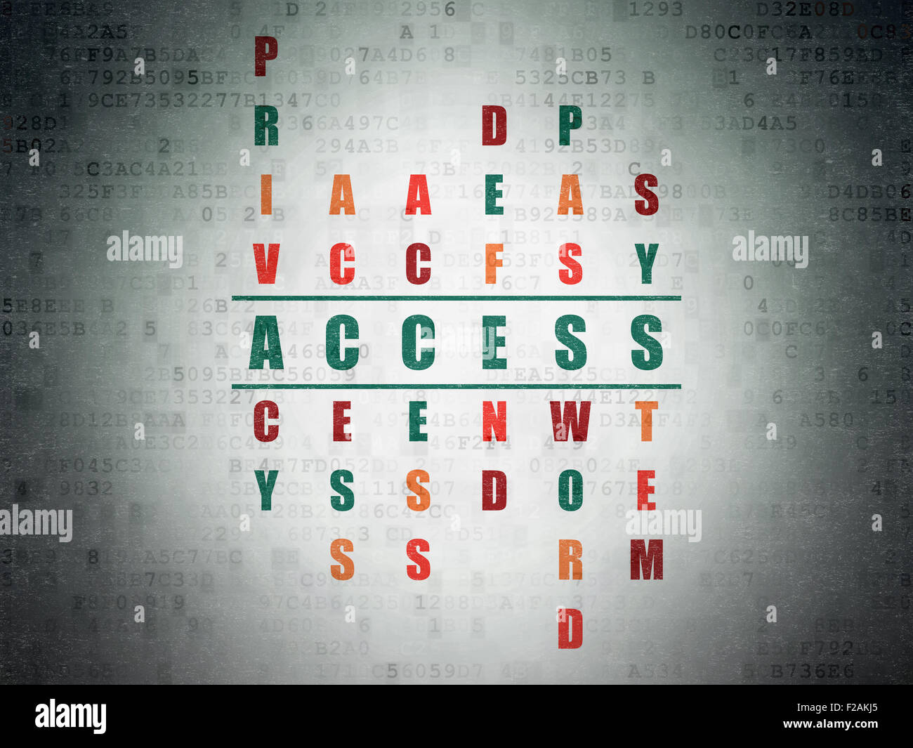 Security concept: word Access in solving Crossword Puzzle Stock Photo ...