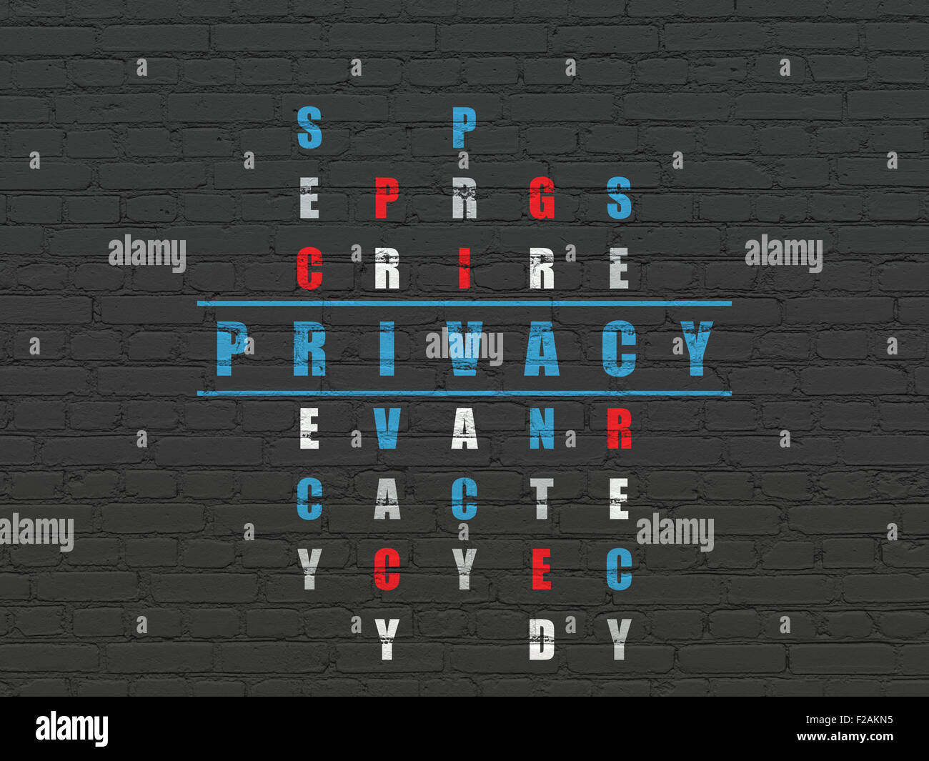 Privacy concept: word Privacy in solving Crossword Puzzle Stock Photo ...