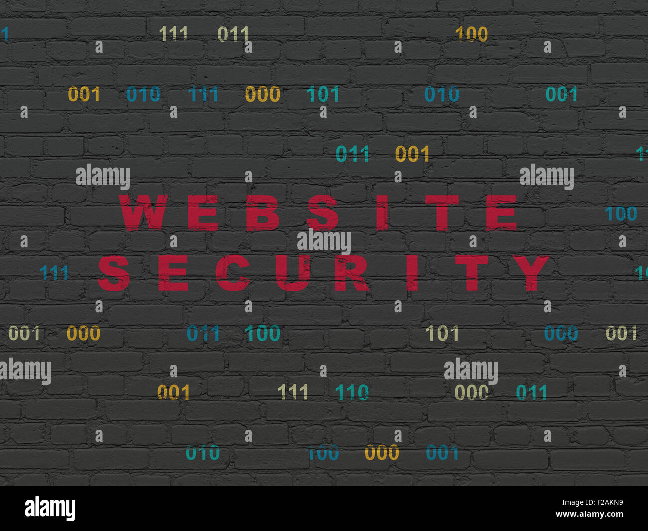 Protection concept: Website Security on wall background Stock Photo - Alamy