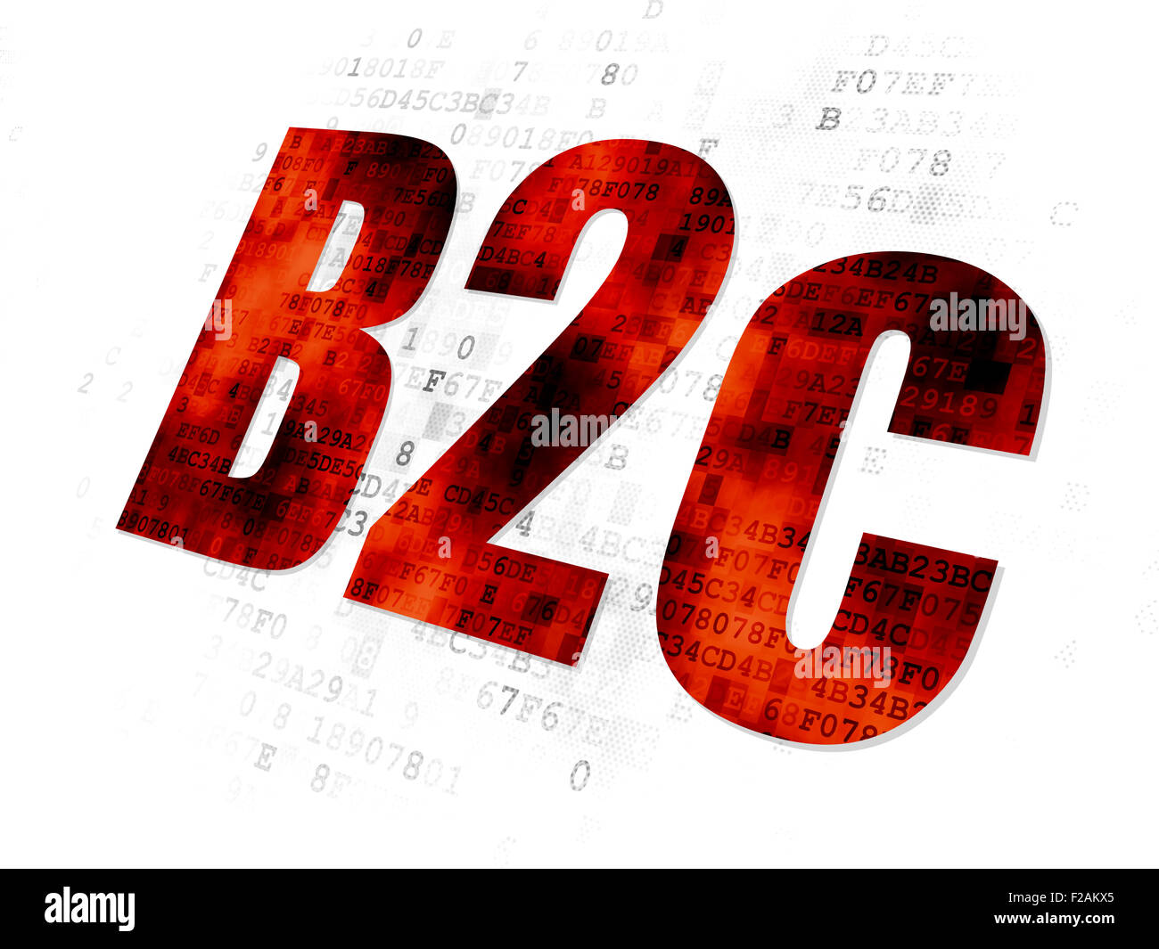 Business concept: B2c on Digital background Stock Photo - Alamy