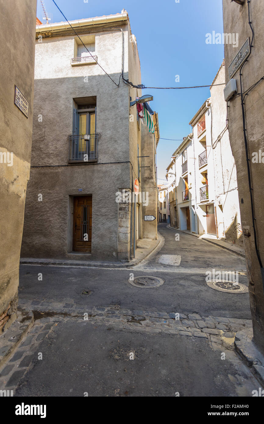 French Village Street Stock Photo - Alamy