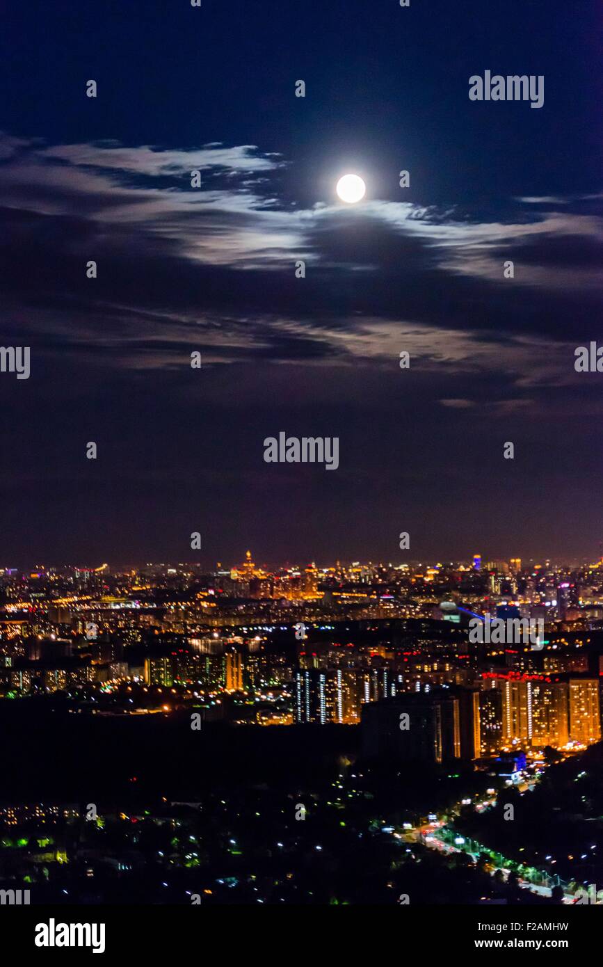 Moscow night aerial hi-res stock photography and images - Alamy