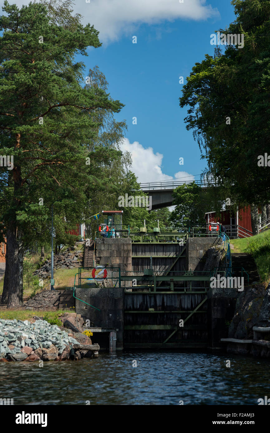 Sweden canal lock hi-res stock photography and images - Alamy