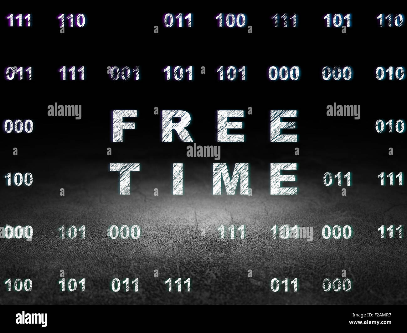 Time concept: Free Time in grunge dark room Stock Photo - Alamy