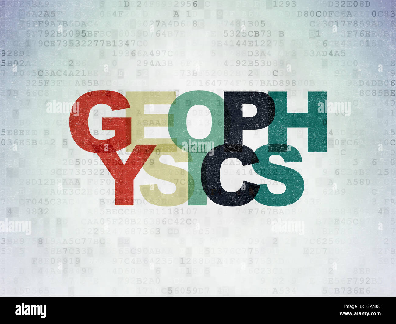 Science concept: Geophysics on Digital Paper background Stock Photo - Alamy