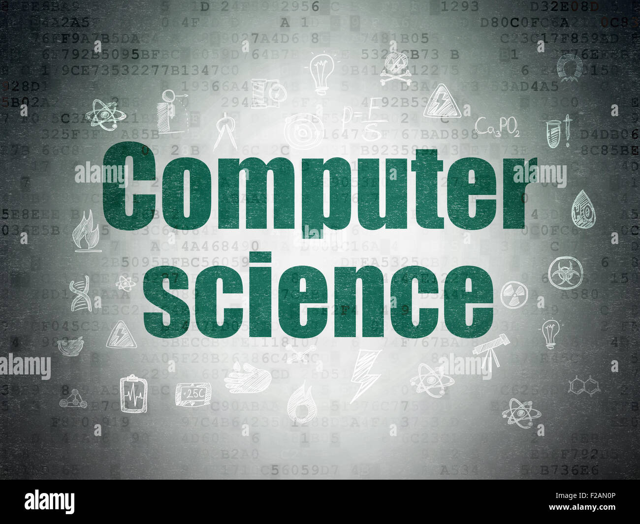 Science concept: Computer Science on Digital Paper background Stock ...