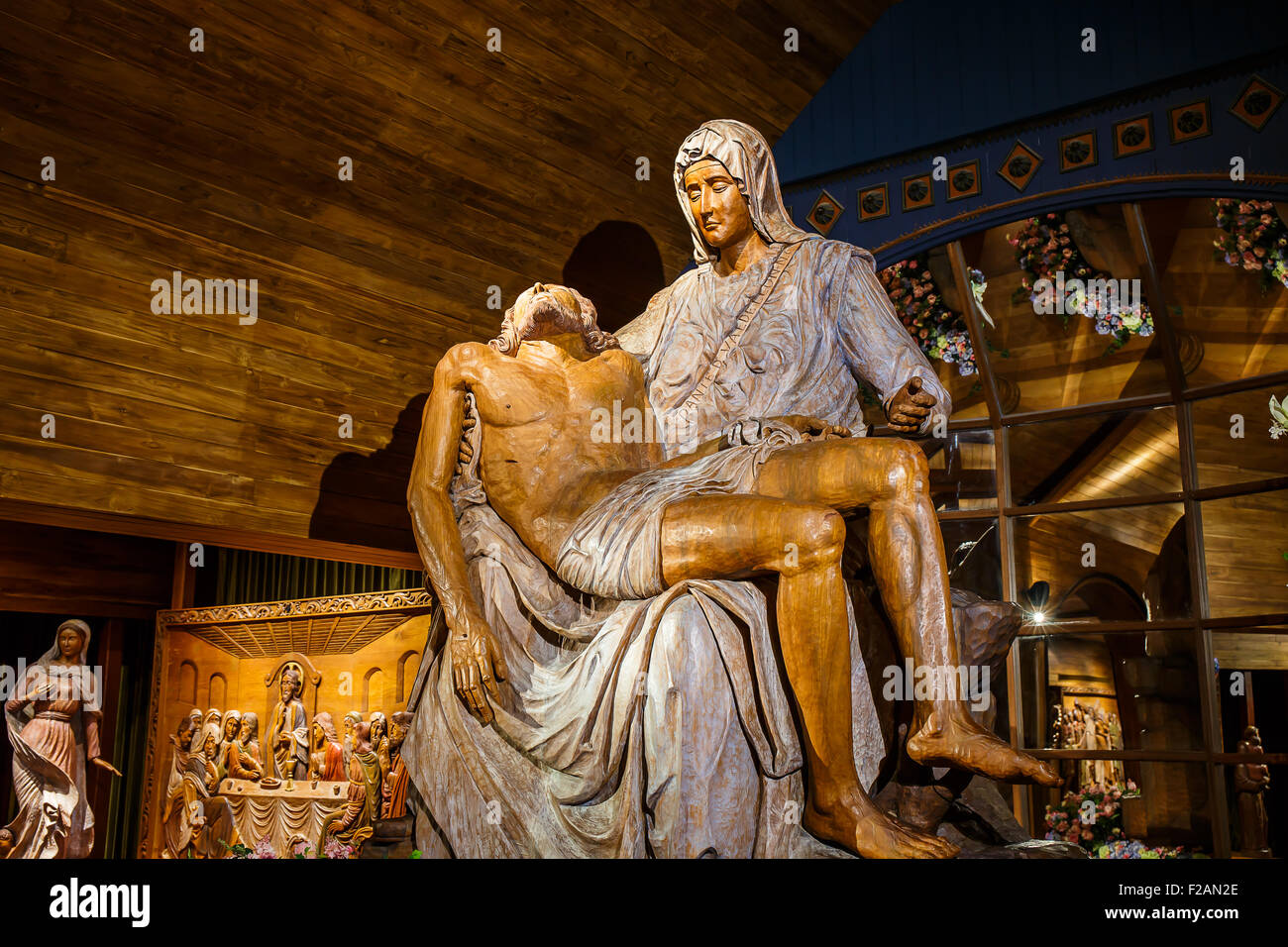 Jesus Wood Carving Stock Photo - Alamy