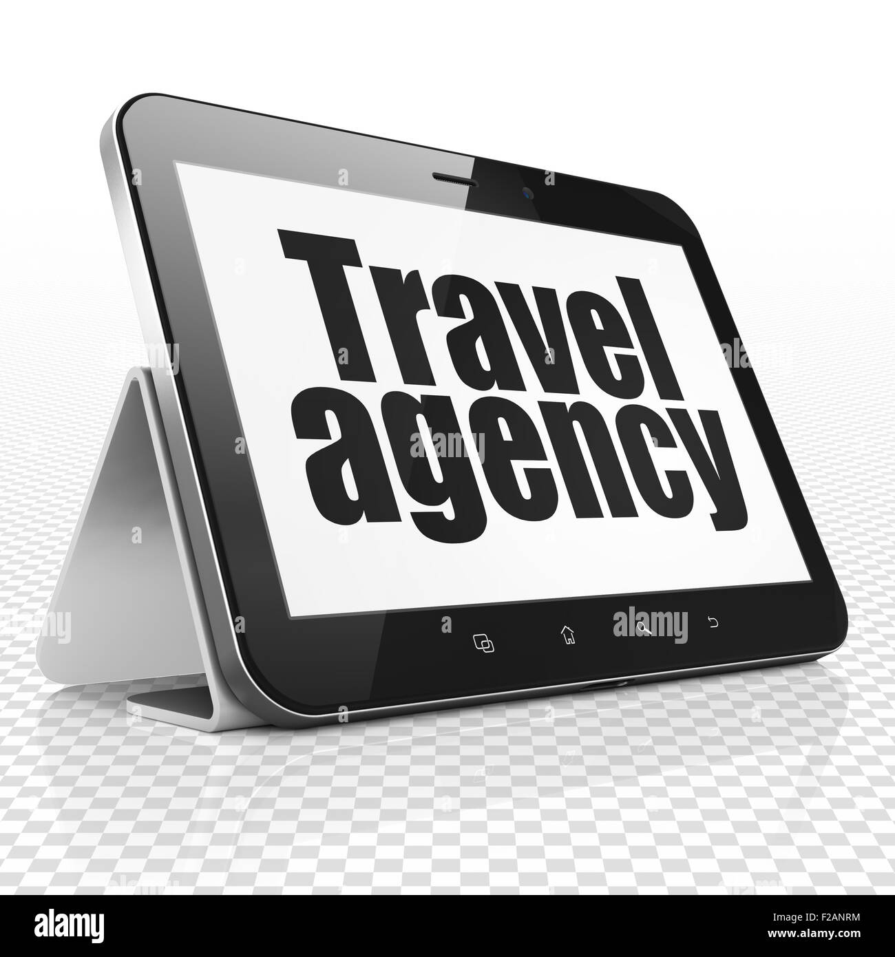 Vacation concept: Tablet Computer with Travel Agency on display Stock ...
