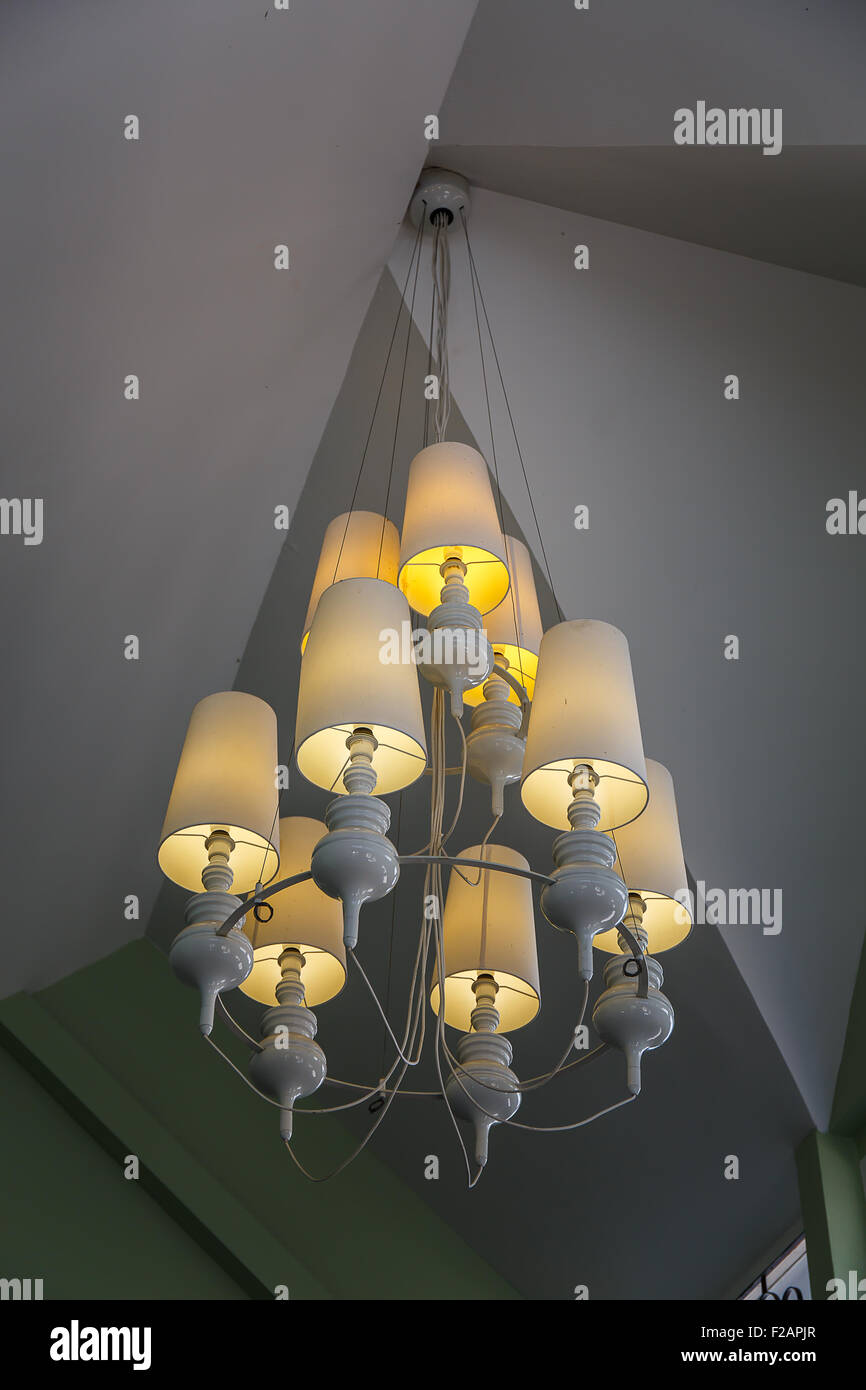 Antique Ceiling Lights Stock Photo - Alamy