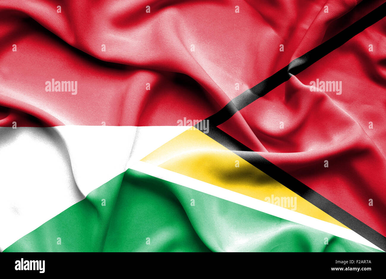 Indonesia guyana flag hi-res stock photography and images - Alamy
