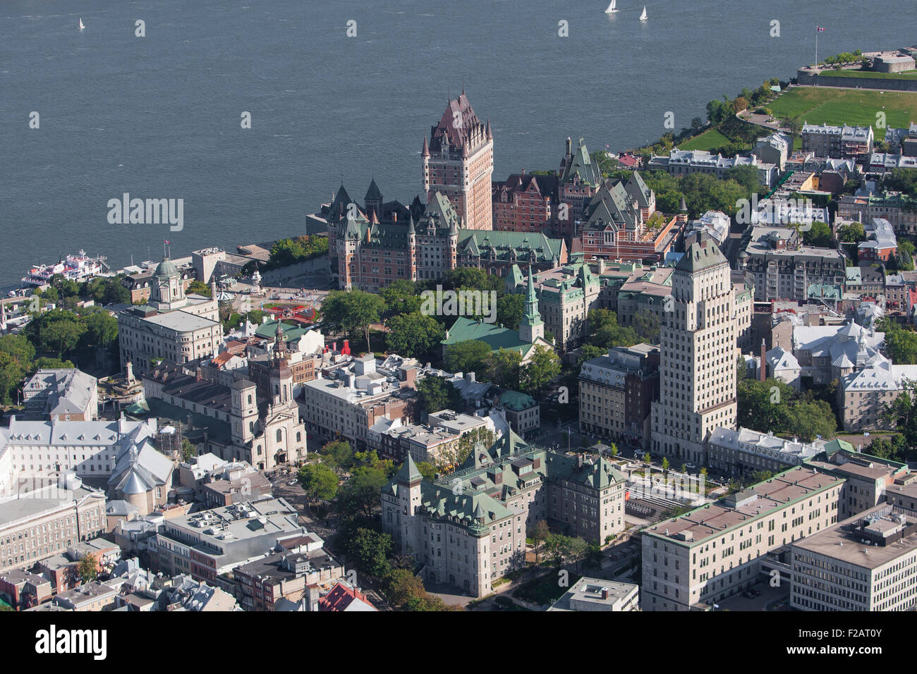 Quebec city aerial view old hi-res stock photography and images - Alamy