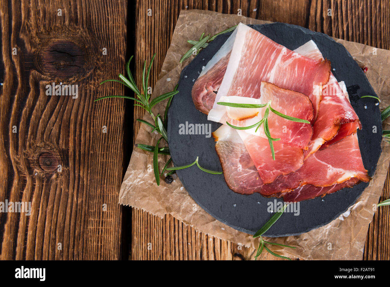Plate pork sliced ham hi-res stock photography and images - Alamy