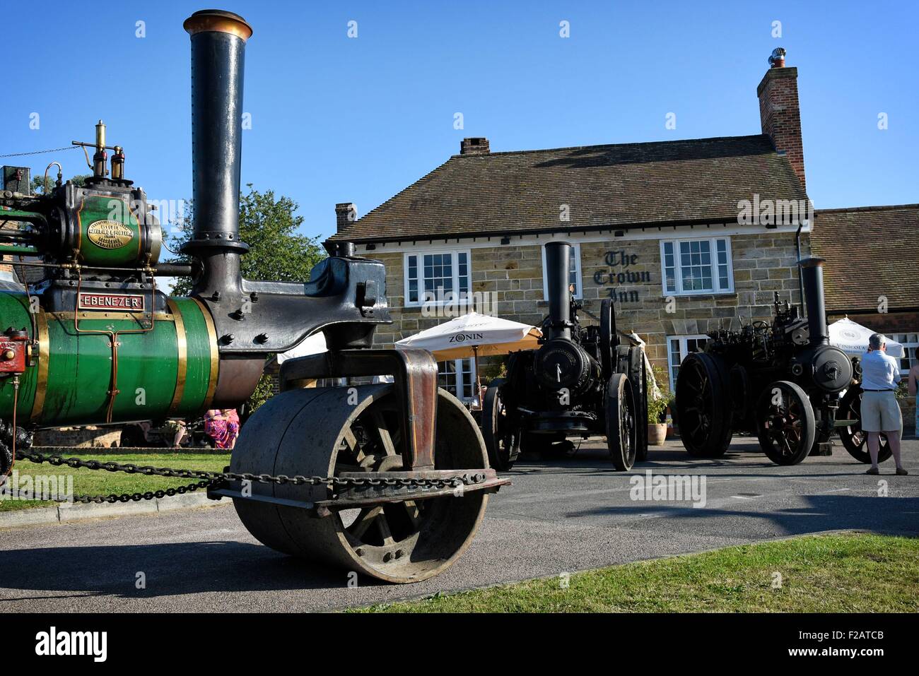 Horsted Keynes West Sussex UK Steam traction engine rally The Crown Inn ...