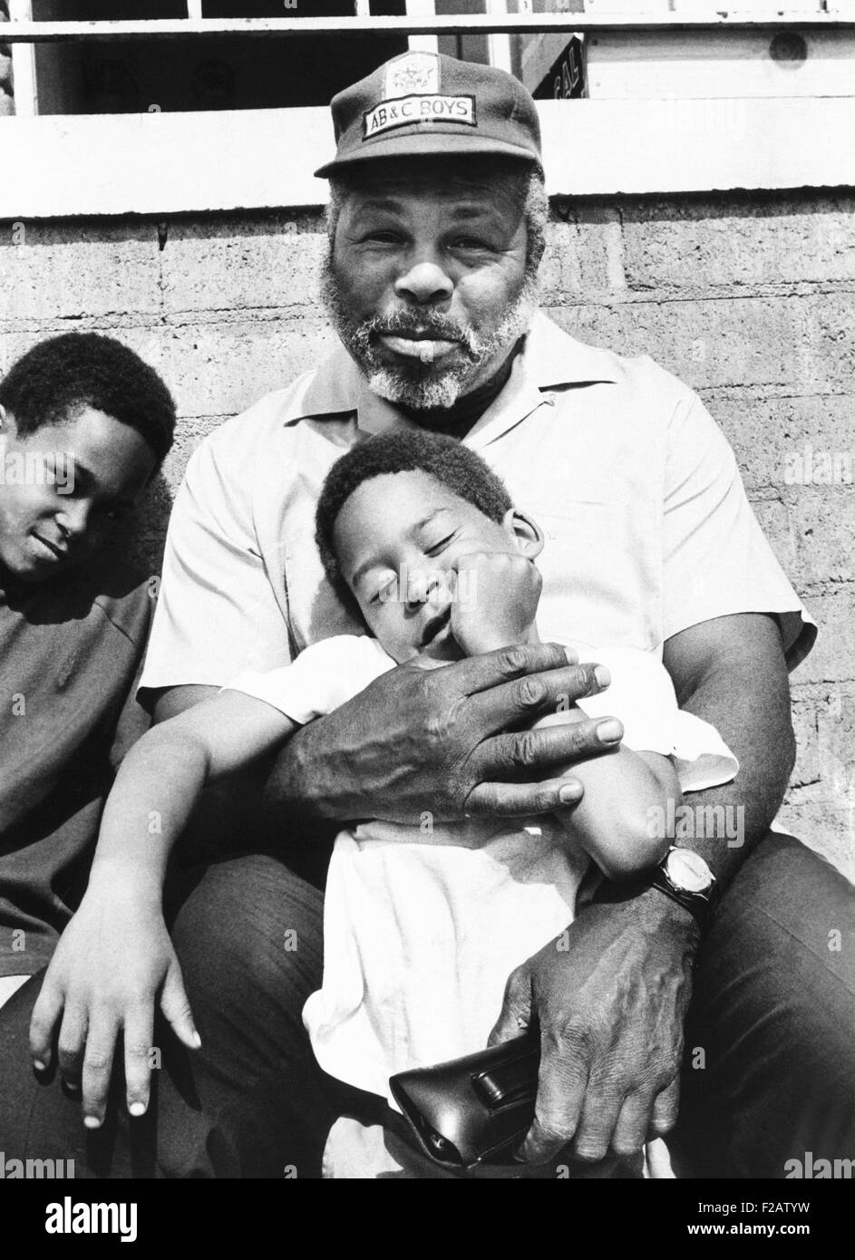 Former middleweight champion Archie Moore at his 'ABC' club in San ...