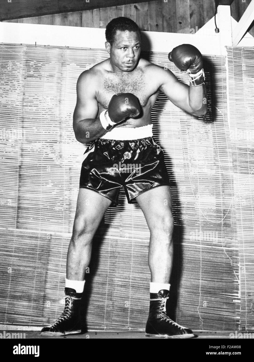 Archie Moore at Kenwood Camp, while training for his match with Rocky ...