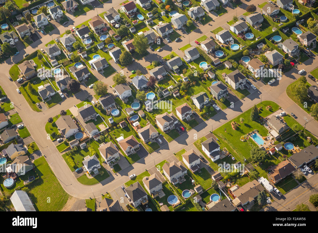 Suburbs aerial quebec hi-res stock photography and images - Alamy