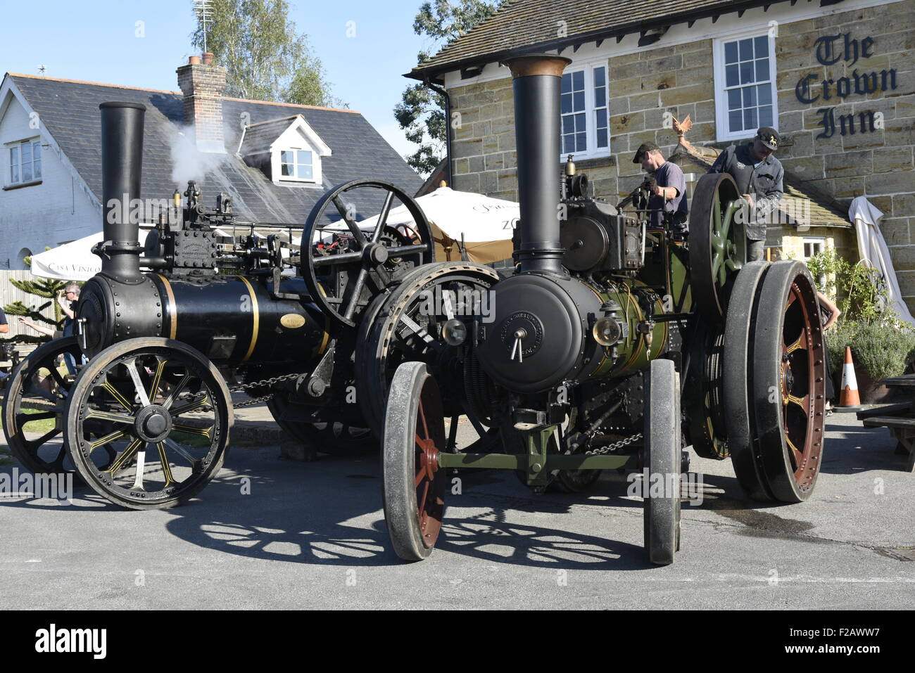 Horsted Keynes West Sussex UK Steam traction engine rally The Crown Inn ...