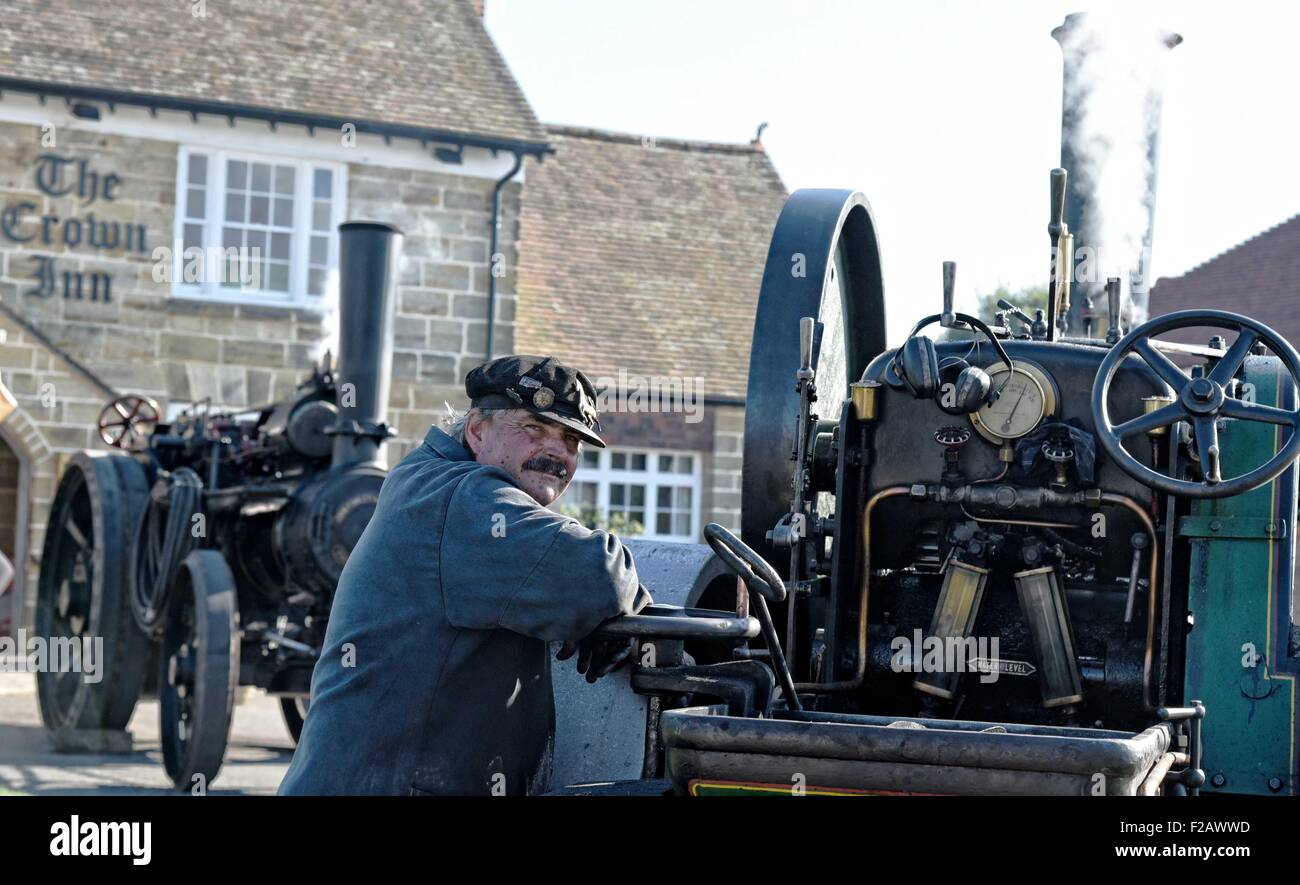 Horsted Keynes West Sussex UK Steam traction engine rally The Crown Inn ...