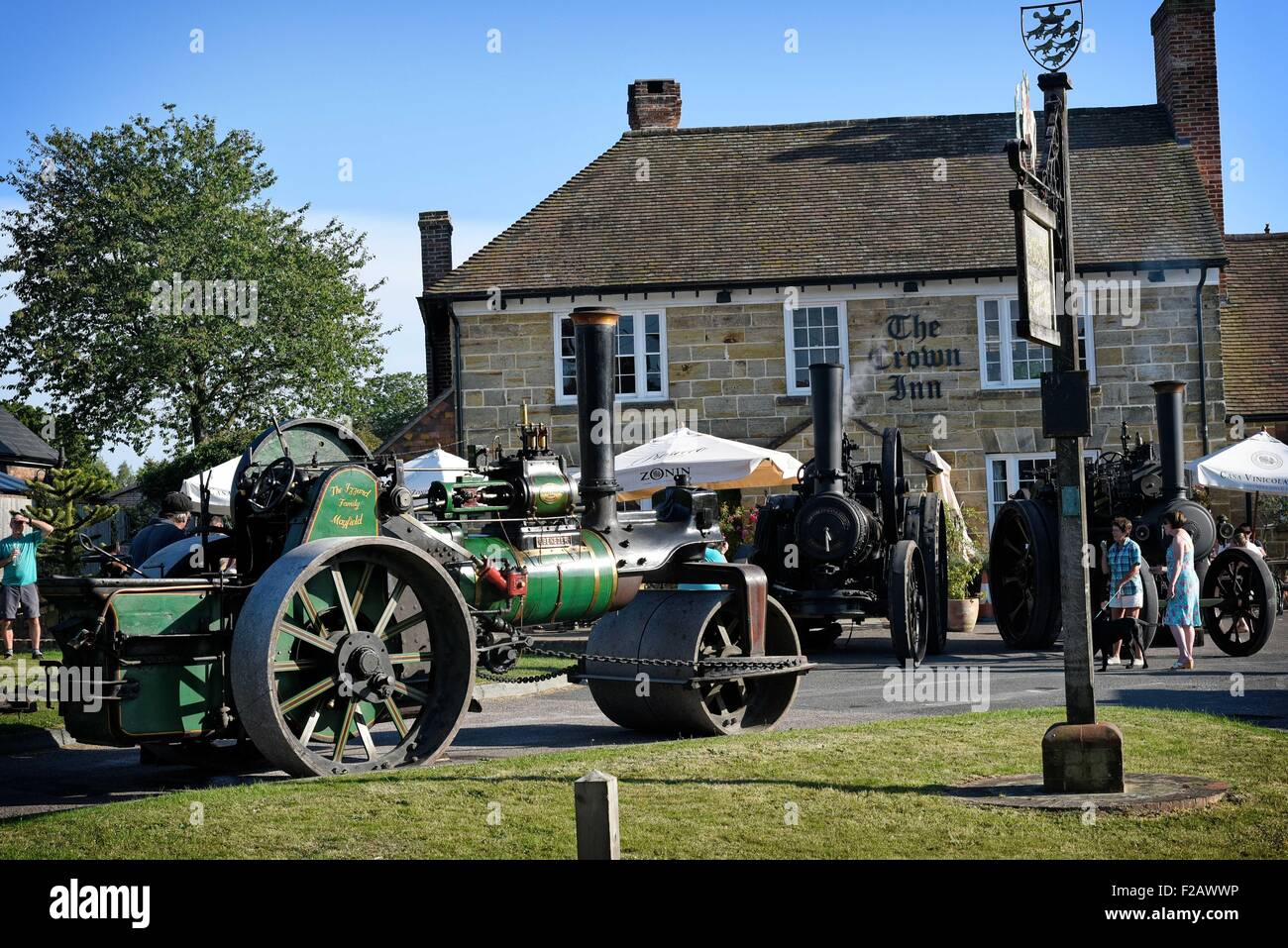 Horsted Keynes West Sussex UK Steam traction engine rally The Crown Inn ...