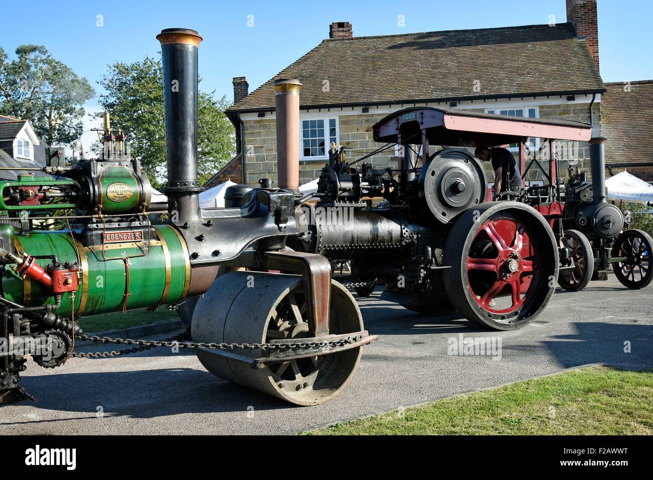 Horsted Keynes West Sussex UK Steam traction engine rally The Crown Inn ...