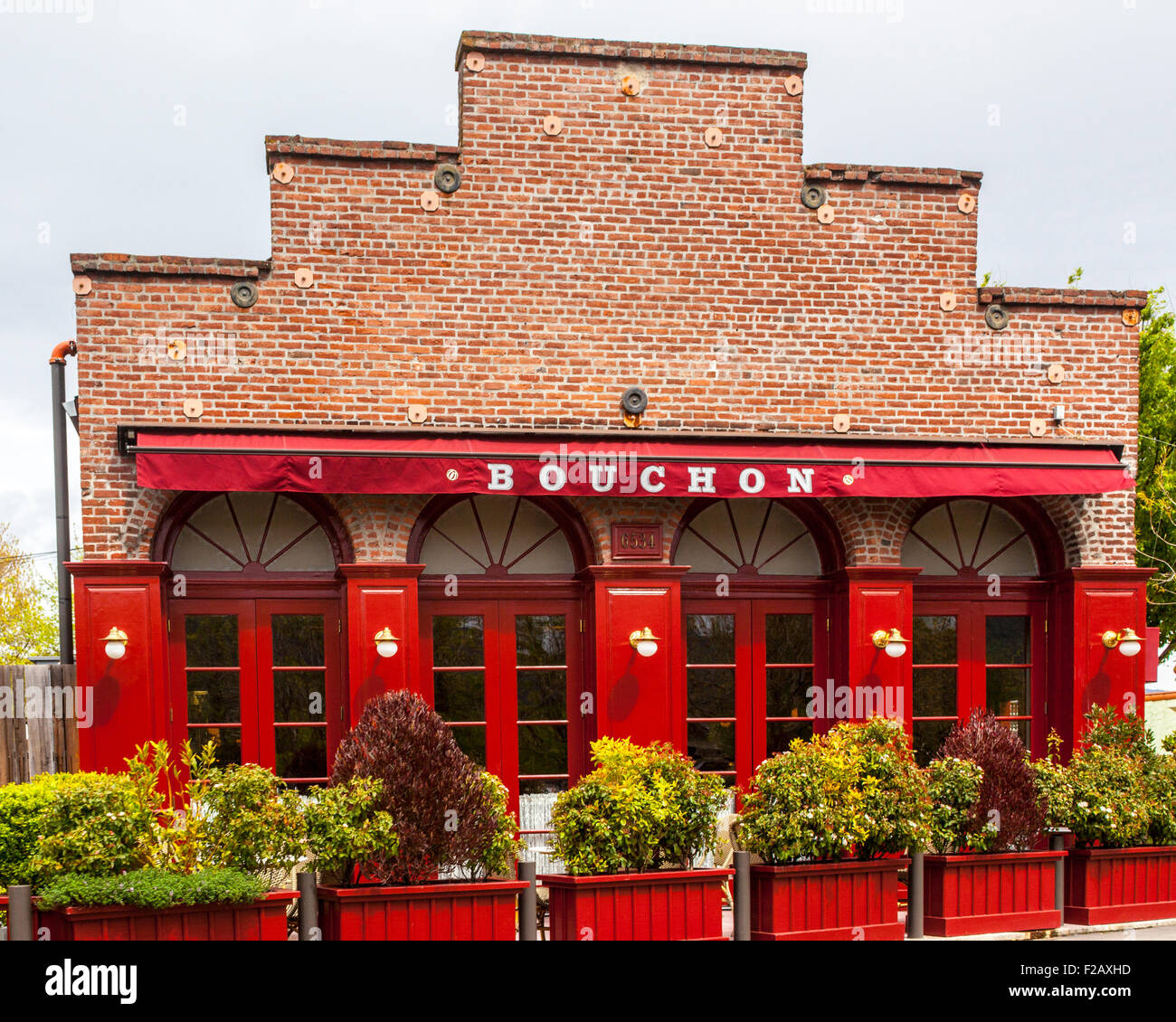 Bouchon bakery and Bistro in the Napa Velley town of Yountville ...