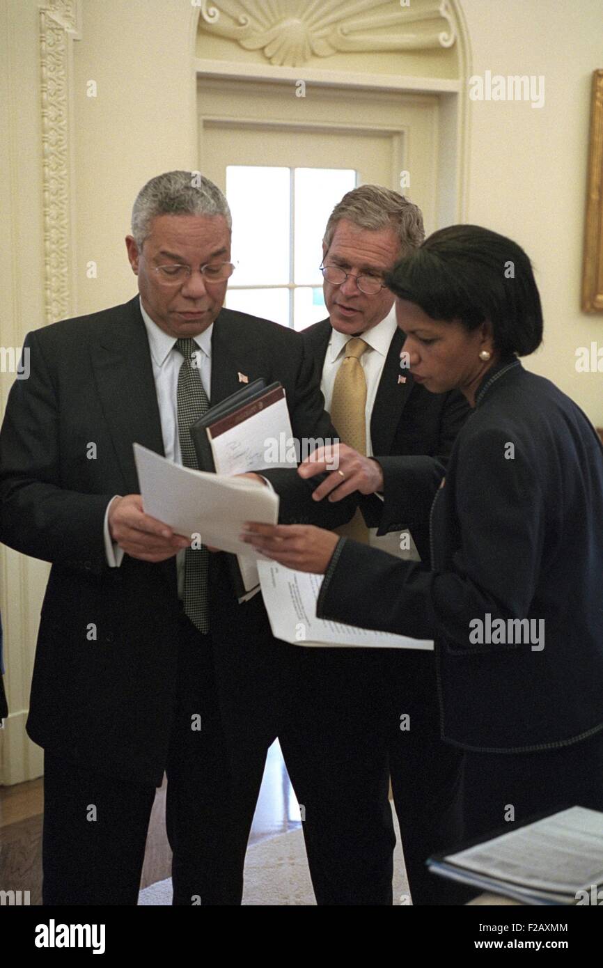 President George W. Bush prior to meeting with the Russian Foreign ...
