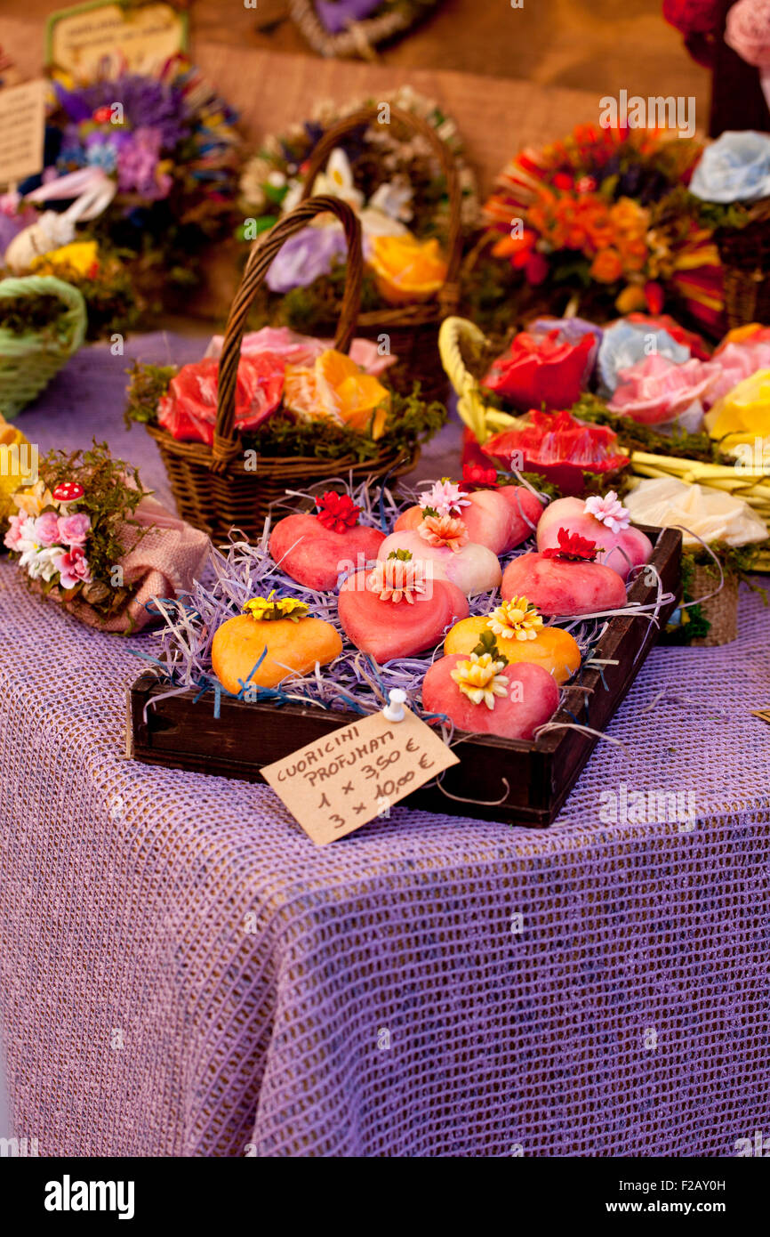 Photo of nice Hearts soaps Stock Photo - Alamy