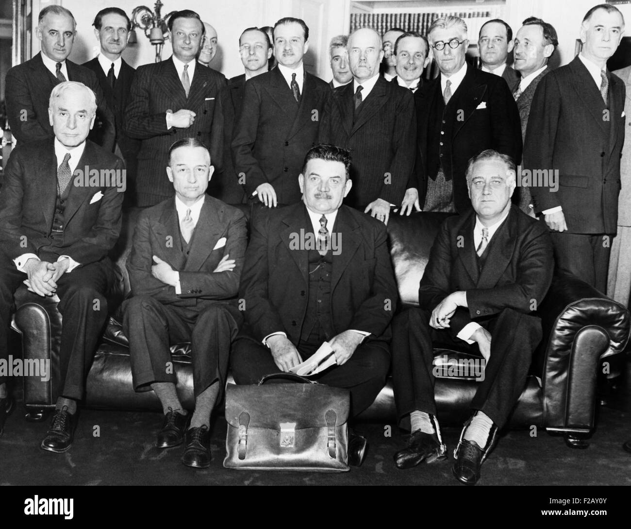 President Franklin Roosevelt met Edouard Herriot, former French Prime ...