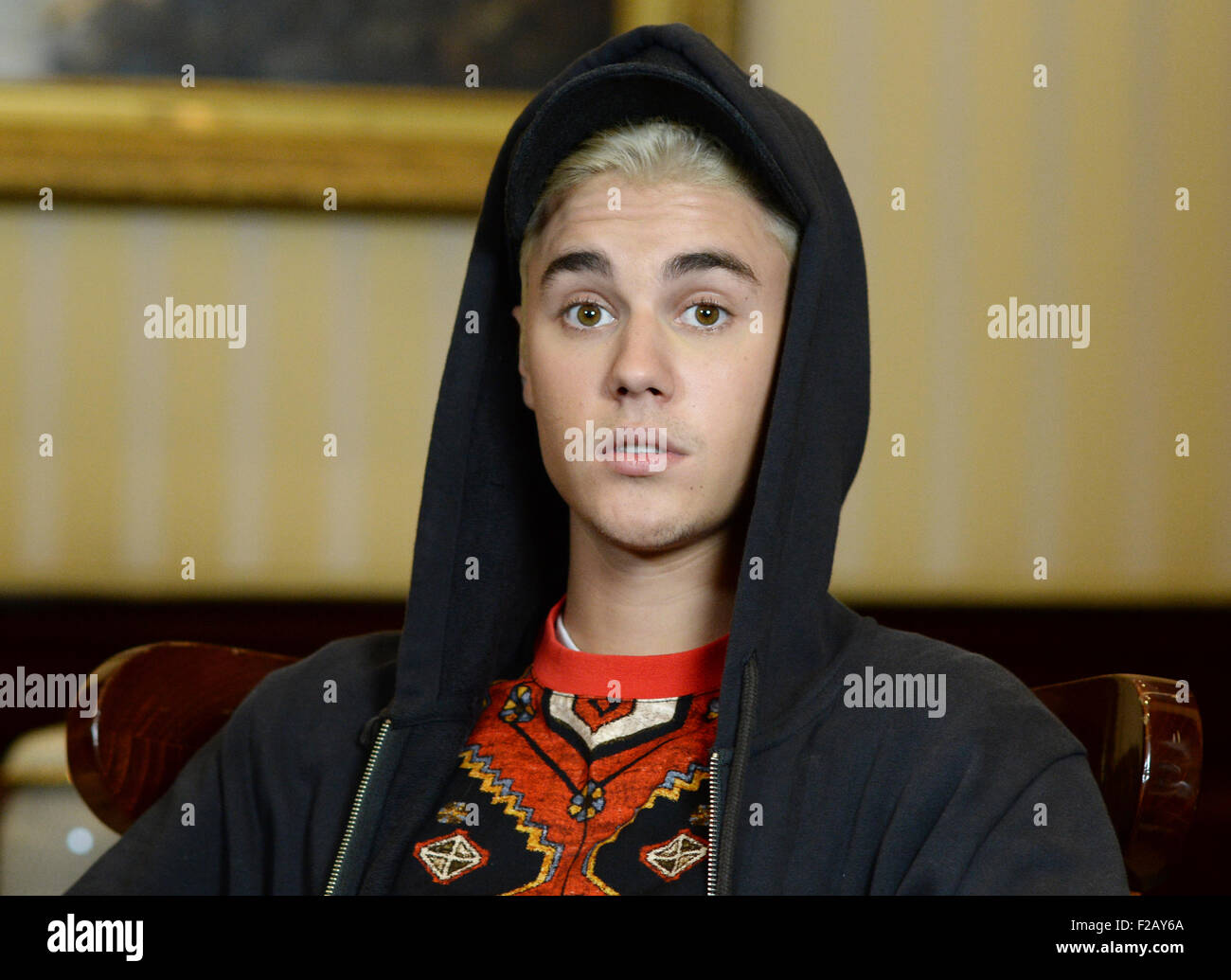 Berlin, Germany. 15th Sep, 2015. dpa-Exclusive - Canadian singer Justin ...
