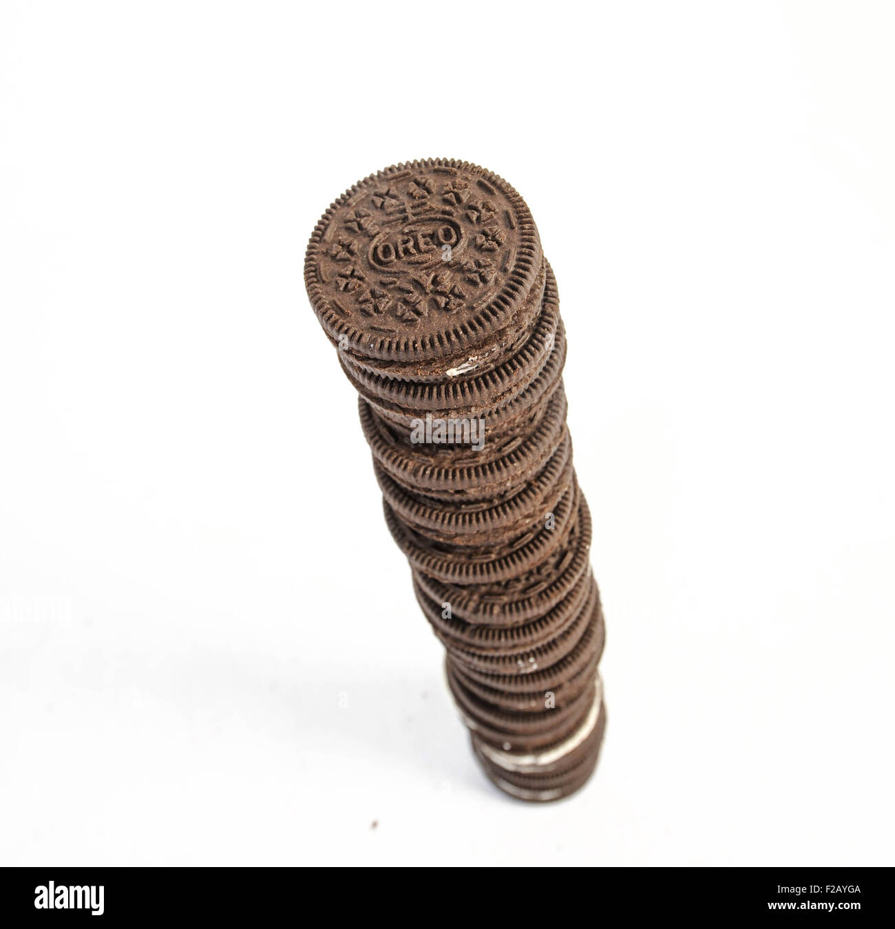 Tower of Biscuit Oreo- Torre de galleta Oreo Stock Photo - Alamy
