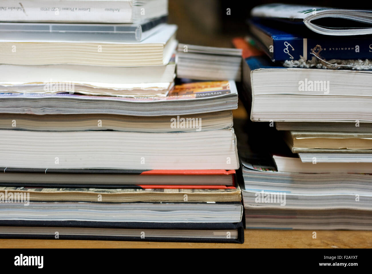 A lot of various Books Stock Photo - Alamy