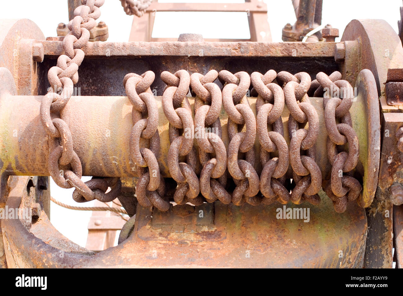 Old chain of a tool industry Stock Photo - Alamy