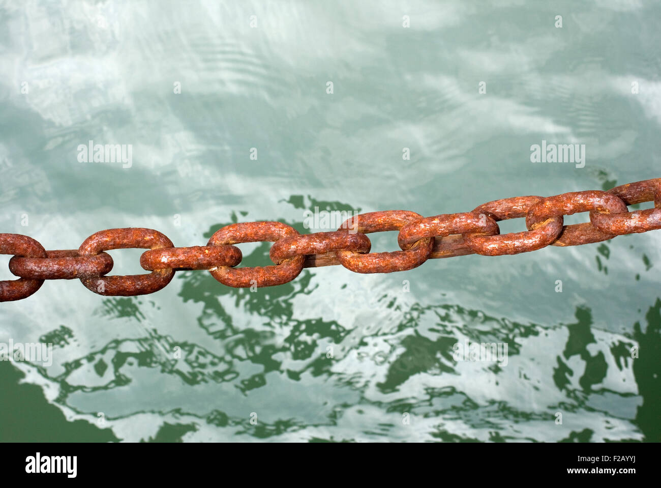 Photo of Chain on the sea Stock Photo - Alamy