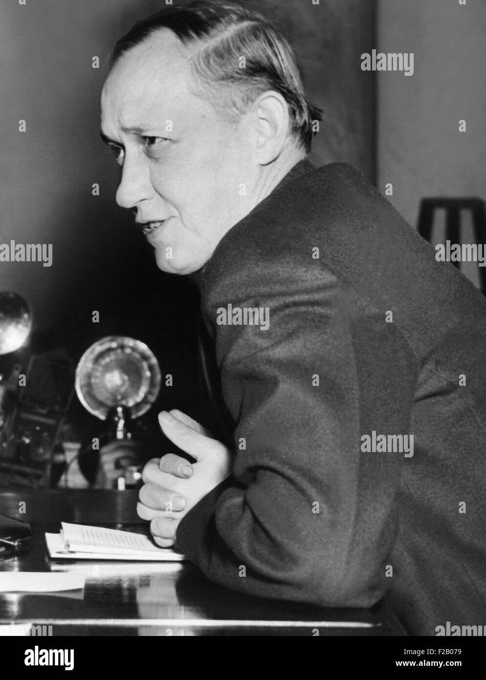 Harry Hopkins testified to the Senate Commerce Committee on Jan. 11 ...