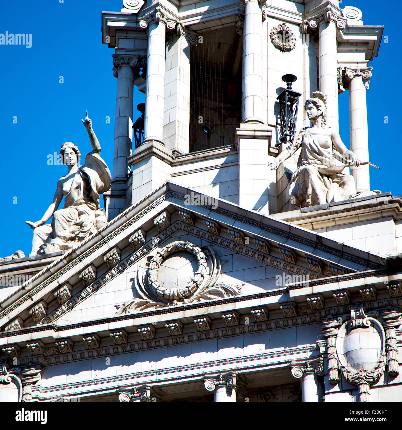 old architecture in england london europe wall and history Stock Photo ...