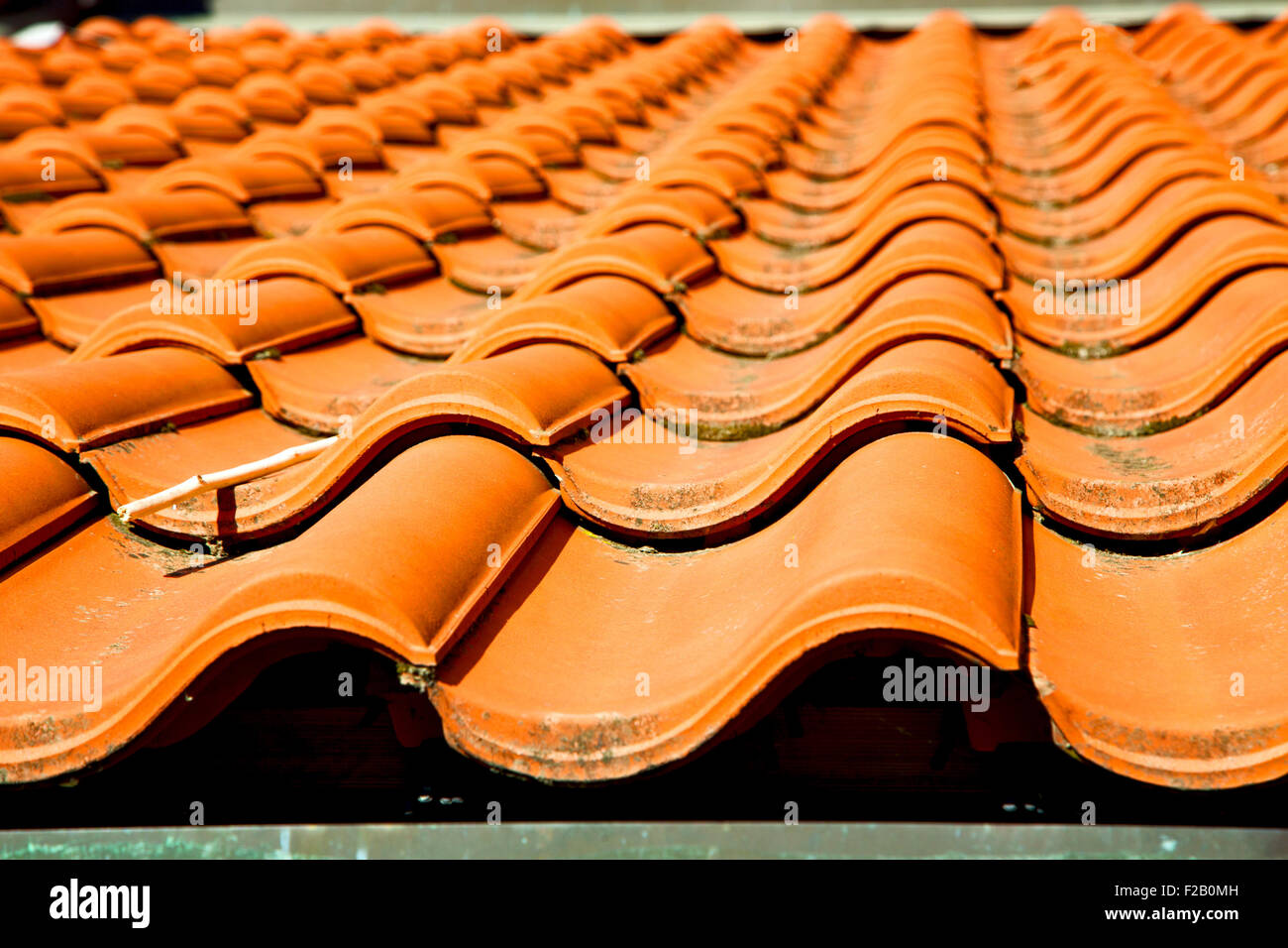 old roof in italy the line and texture of diagonal architecture Stock ...