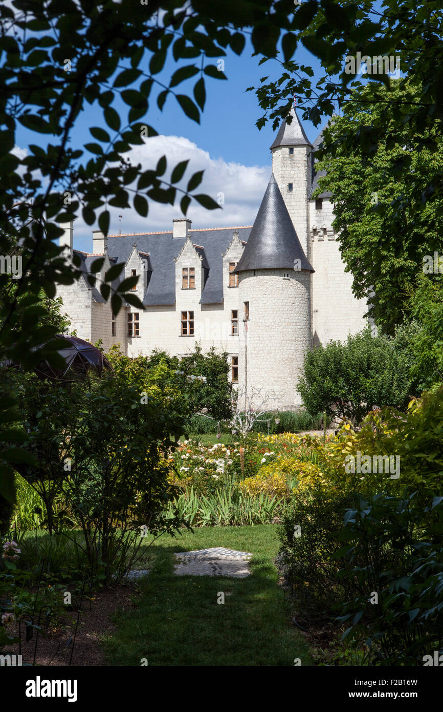 Chateau du Rivau, seen from the orchard and wood Stock Photo - Alamy