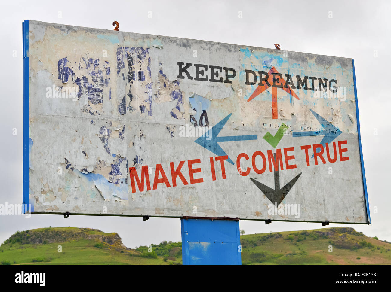 Text message about personal wishes and dreams written on a white ...
