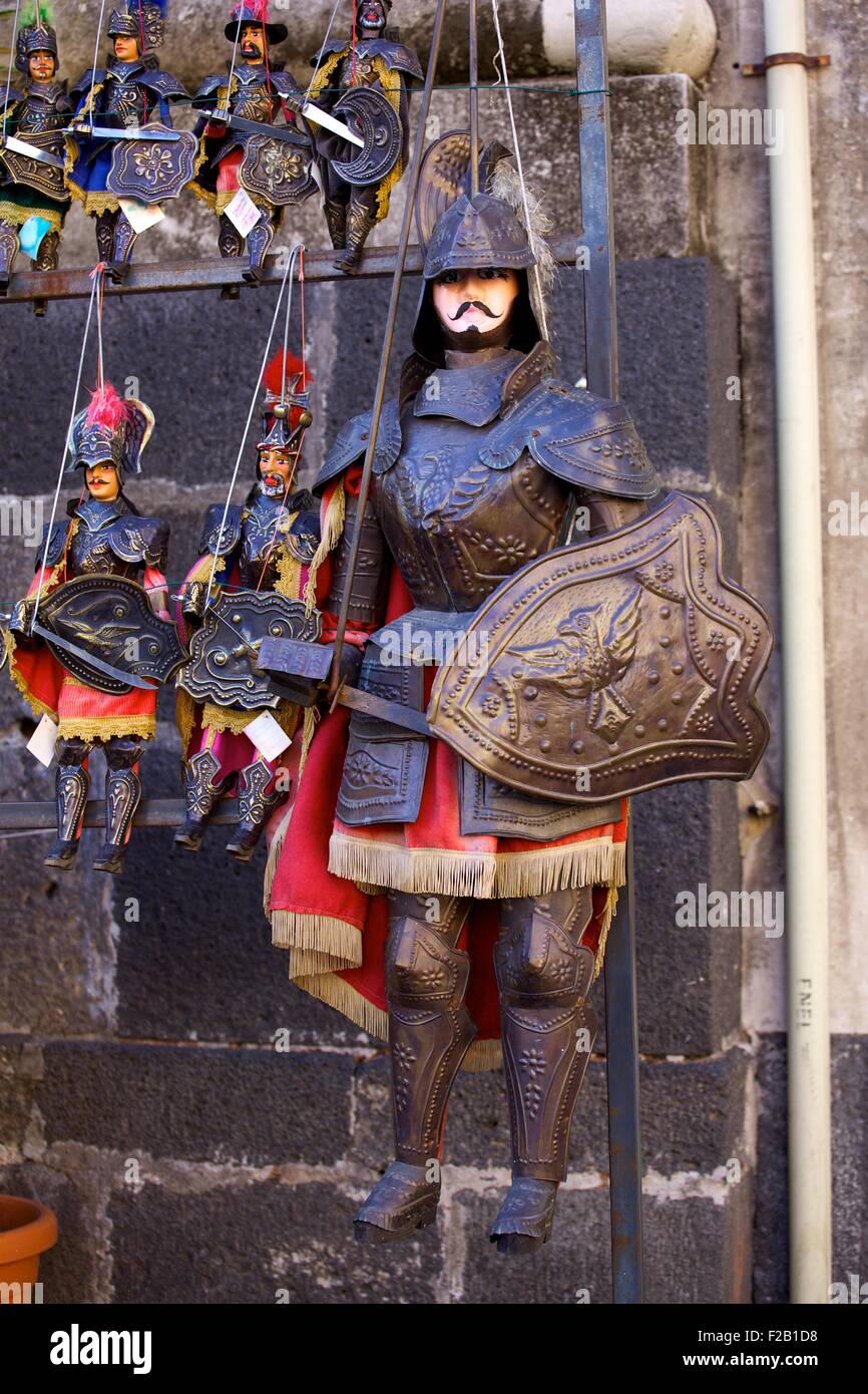 View of traditional Sicilian puppets Stock Photo - Alamy