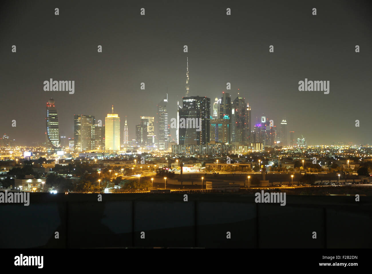 A night view of Dubai, United Arab Emirates Stock Photo - Alamy