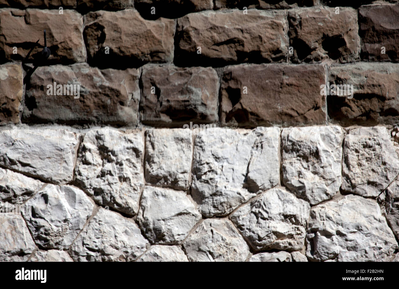 View of new Wall Bricks Stock Photo - Alamy