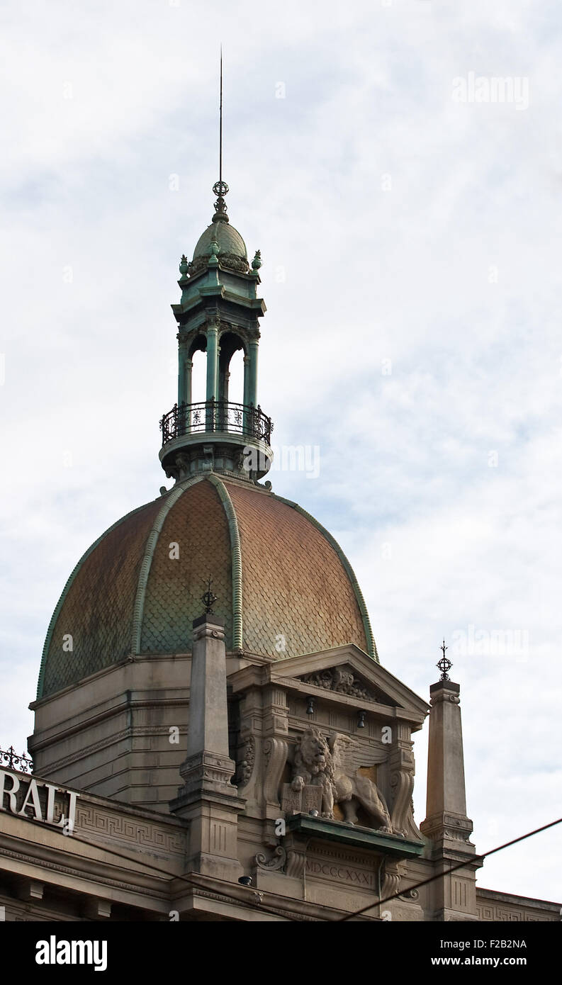 View of a historical dome, Milan Stock Photo - Alamy