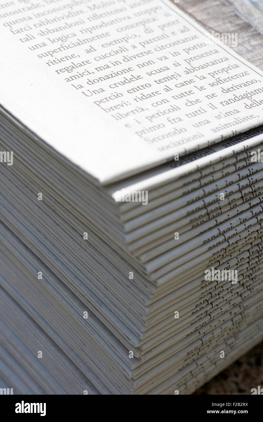 Photo of a Stock of newspaper Stock Photo - Alamy