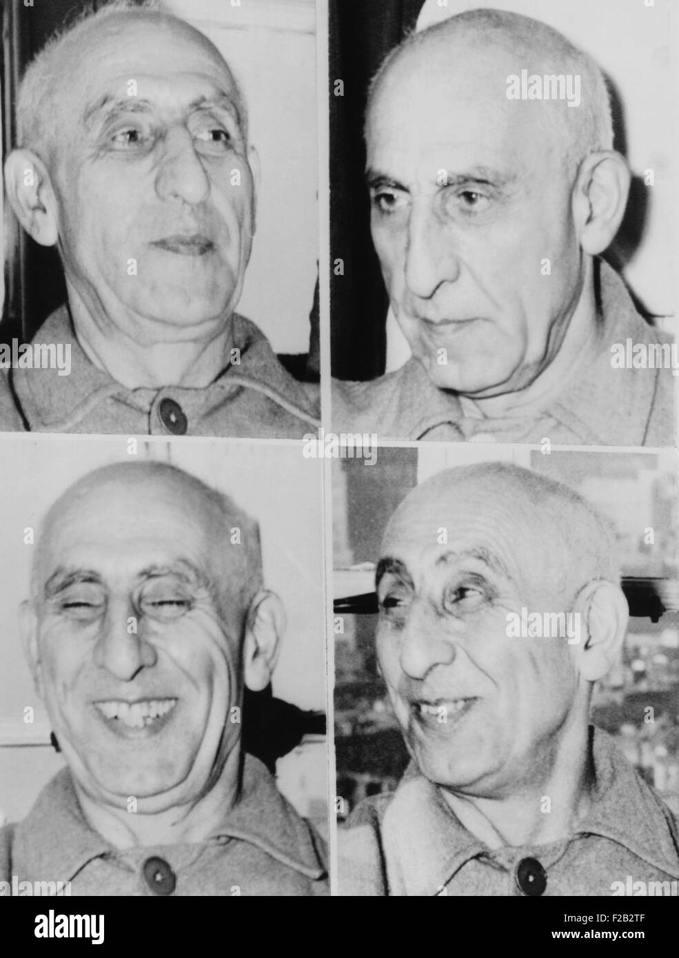 Iranian premier Mohammed Mossadegh in August 1953. In 1952 he was ...